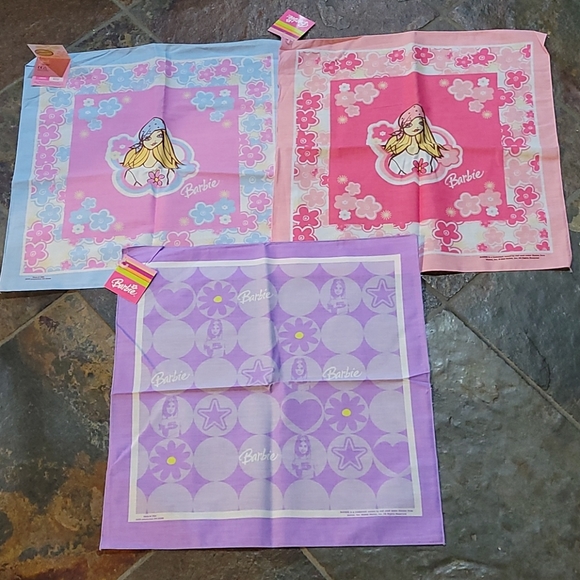 Barbie | Accessories | Nwt Barbie Bandana 3 Bundle Almost Vintag | Poshmark